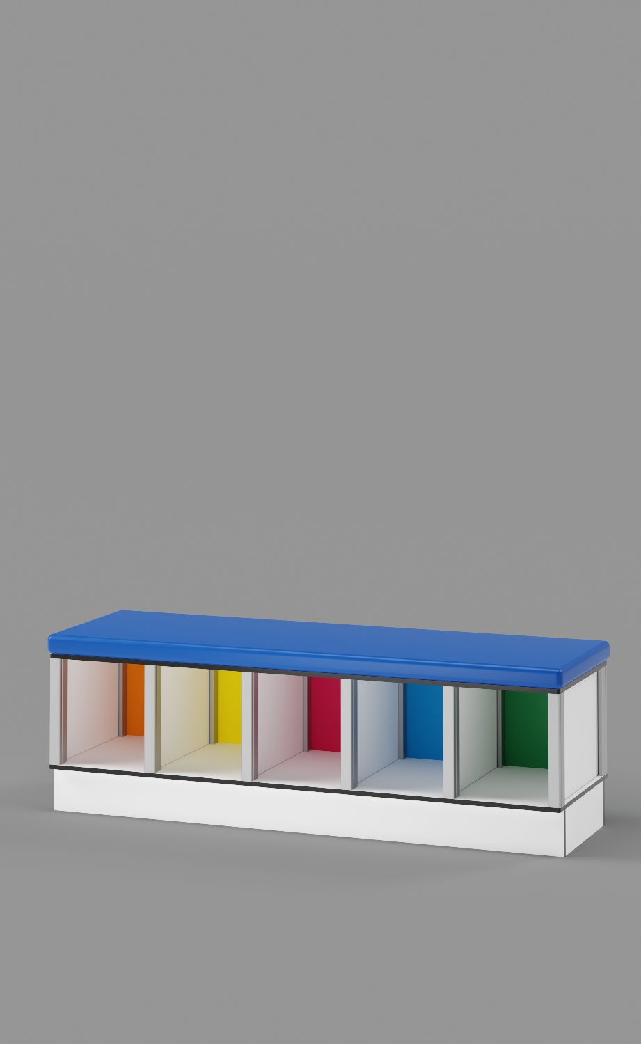 Floor Cubbies with a Seat Pad - FOREMAN® Locker Systems