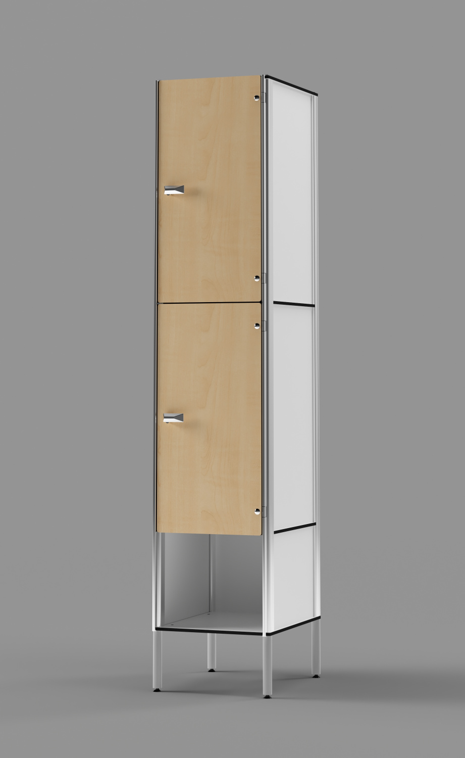 2-Tier Locker With Cubby | Signature - FOREMAN® Locker Systems