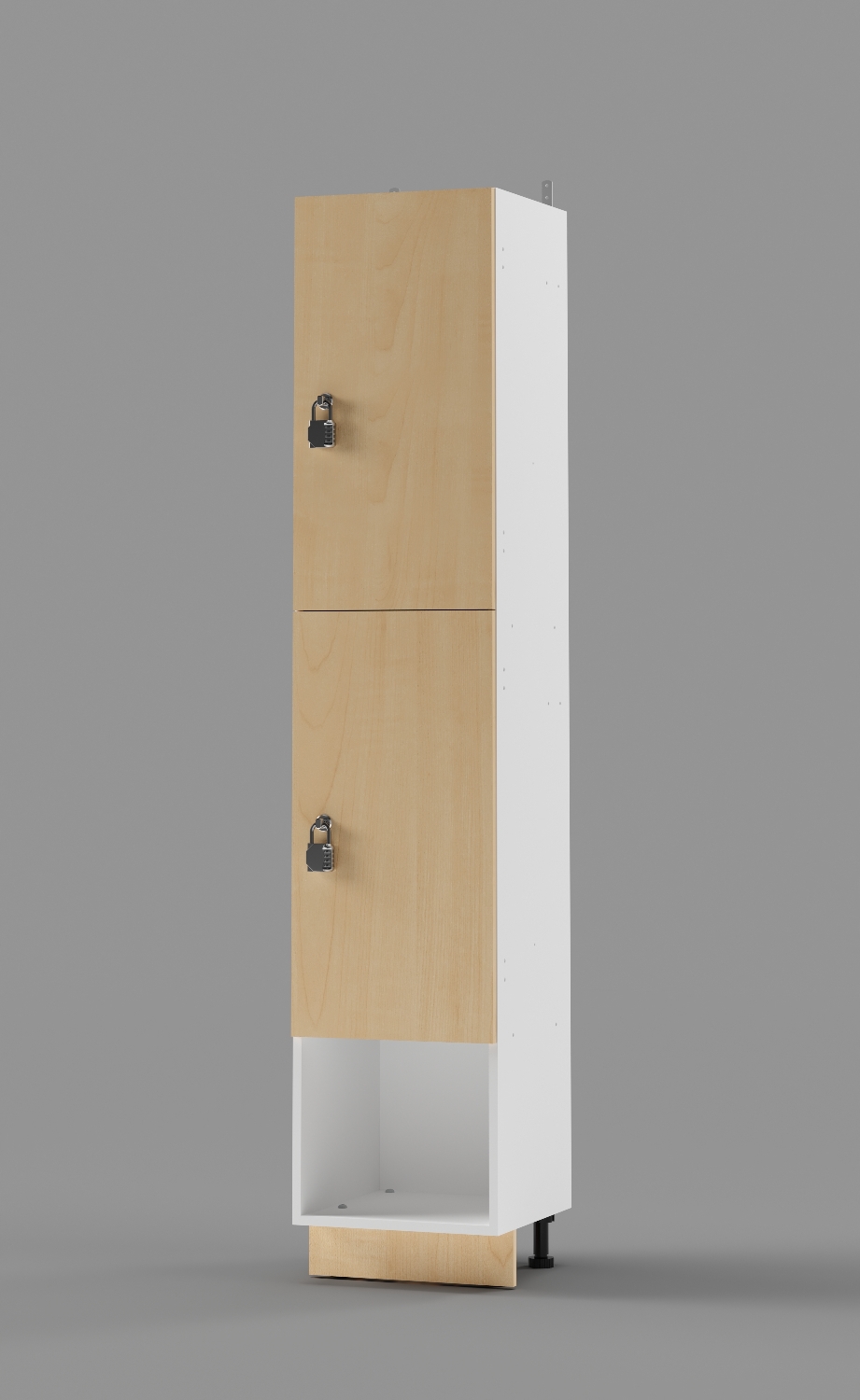 2-Tier Locker with cubby | PLAM - FOREMAN® Locker Systems