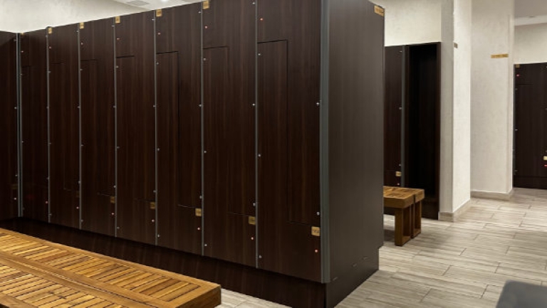 World Spa Locker Installation - FOREMAN® Locker Systems