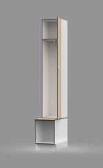 1-Tier with Open Cubby Bench | Phenolic - FOREMAN® Locker Systems