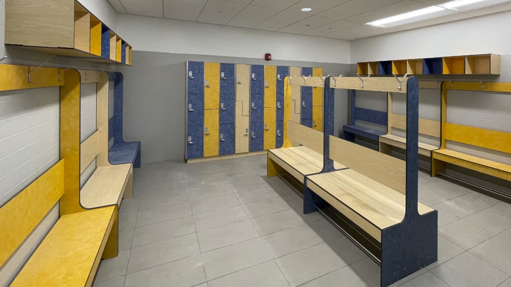 Pool Locker Room at Friendship Circle - FOREMAN® Locker Systems